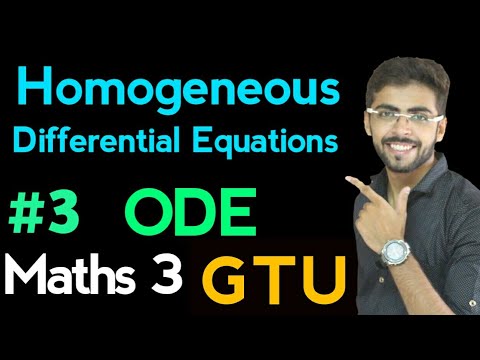 Homogeneous Differential Equation Video Lecture - Mathematics for IIT JAM, GATE, CSIR NET, UGC NET