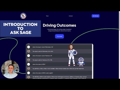 Ask Sage - Tradewinds Introduction