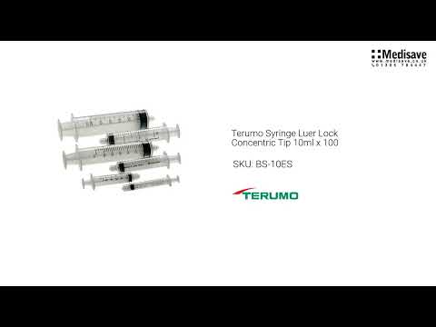 Terumo Syringe Luer Lock Concentric Tip 10ml x 100 BS 10ES