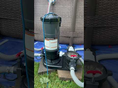 Love this above ground pool pump and filter set up .