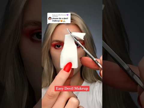 Viral Easy DIY Devil Makeup β¨ | Best Halloween Makeup Tutorial! ππ»
