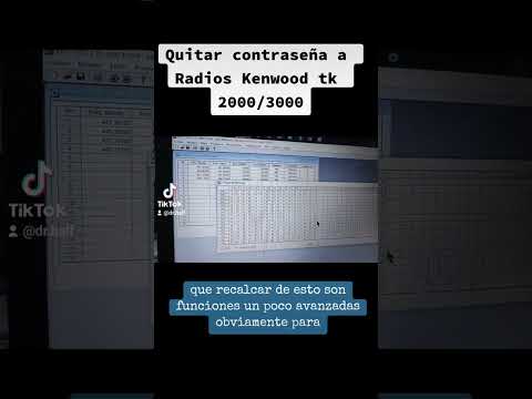 Quitar contraseña a Radios Kenwood tk 2000 / 3000 actualizado 2025