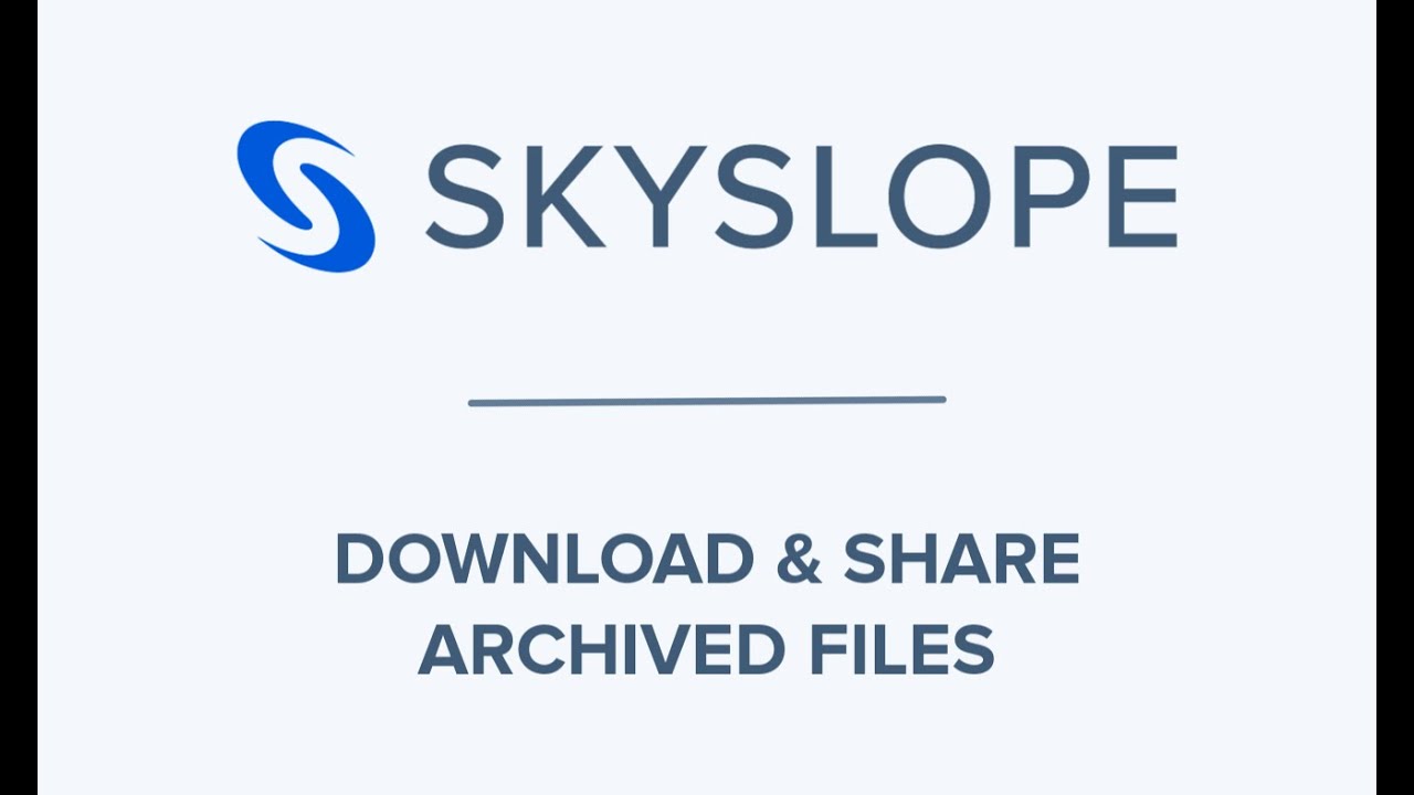 Download and Share Archived Files