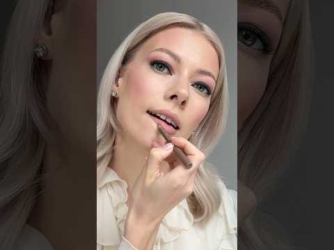 Everyday lip combo eyebrow pencil (blonde) & NYX lip oil #nyxcosmetics #lipduo #lipstick #lipcombo