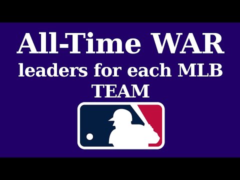 All-Time WAR Leaders for Each MLB Team (Position Players Only)