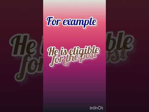 #meaning and difference between eligible and illegible #YouTube shorts