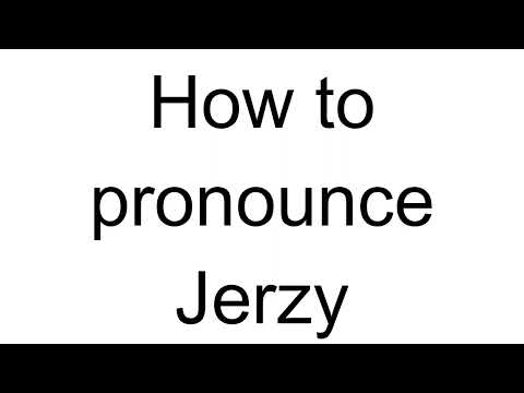 How to Pronounce Jerzy (Polish)