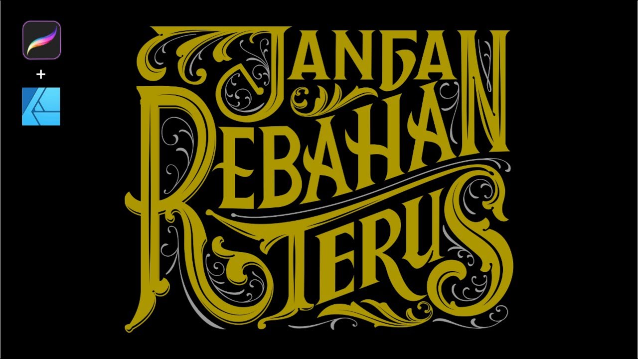 Vectorize Hand Lettering On iPad | Procreate + Affinity Designer