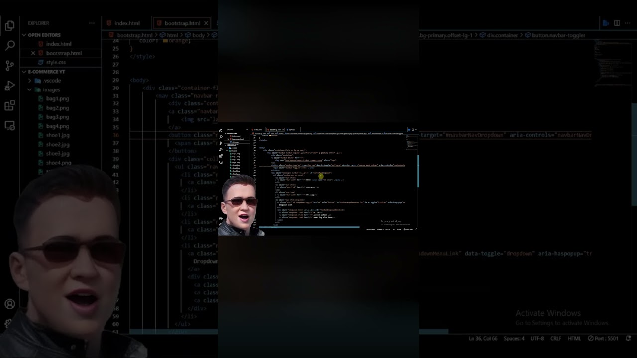 Bootstrap 5 dropdown menu not working (FIXED) | Bootstrap 5 Tutorial #shorts #bootstrap5