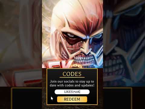 Attack On Titan Revolution Roblox AOT Revolution New Codes