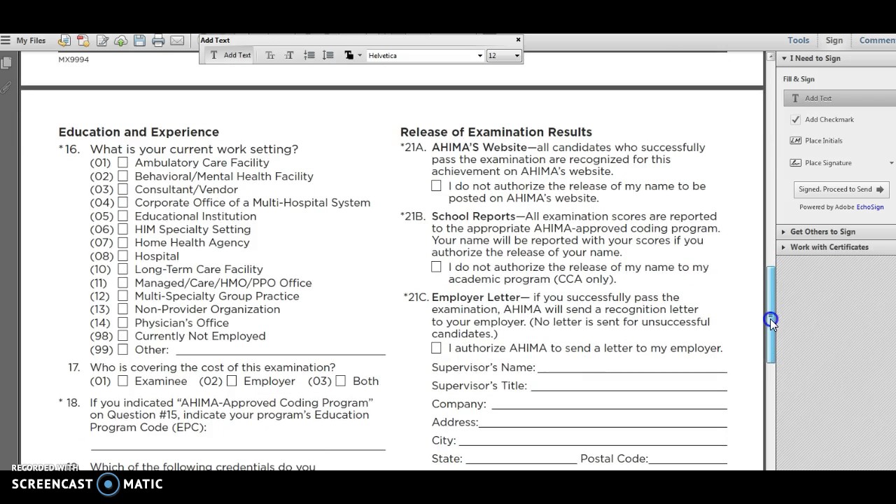 CCA Exam Application Process