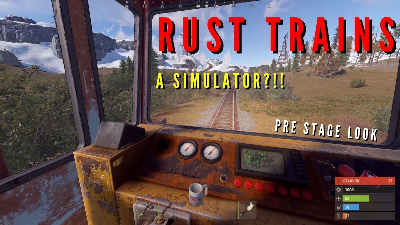 RUST Above-Ground Trains are HERE!! - They're GOOD!