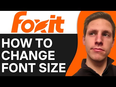 How To Change Font Size in Foxit PDF Editor | Step By Step
