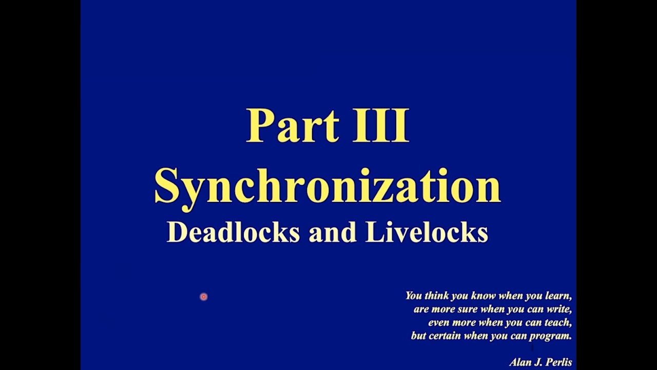 Concurrent Computing III: Deadlock, Prevention