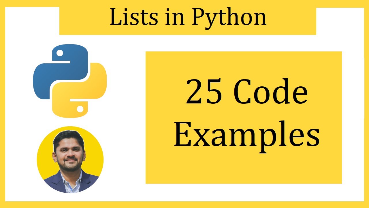 Python Lists - 25 Coding Examples with Hands-on exercises | Amit Thinks