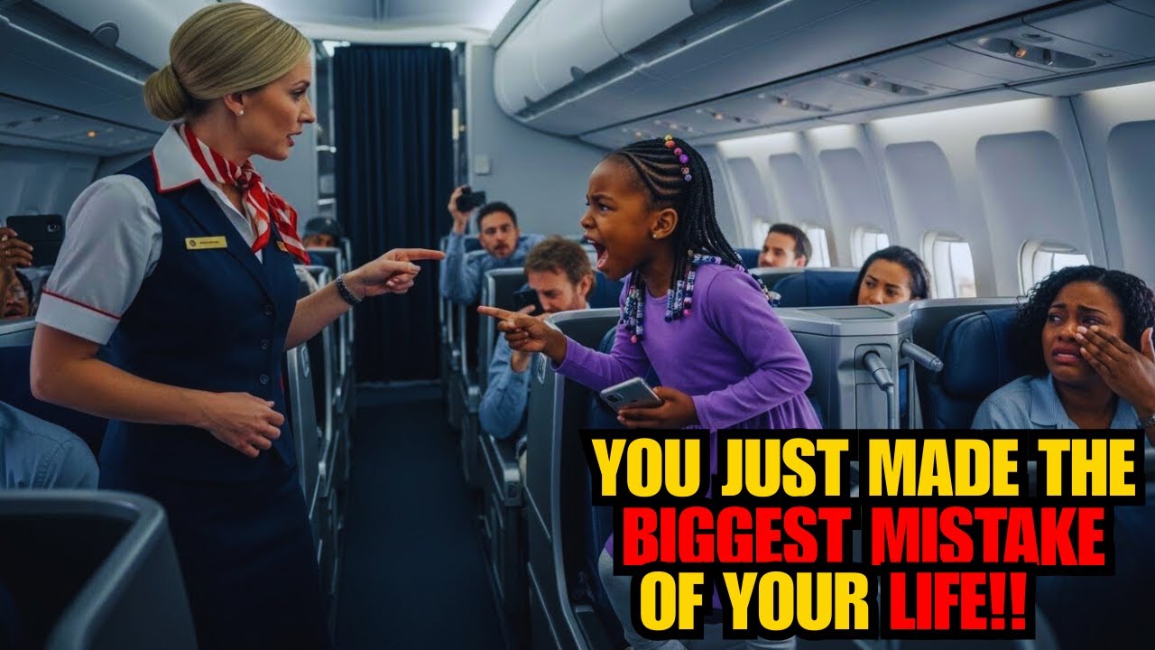 Black Girl Snatches Mom's Phone Back From Racist Flight Attendant