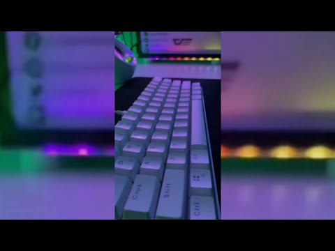 Ah! This is so satisfying | RGB veteran white gaming keyboard