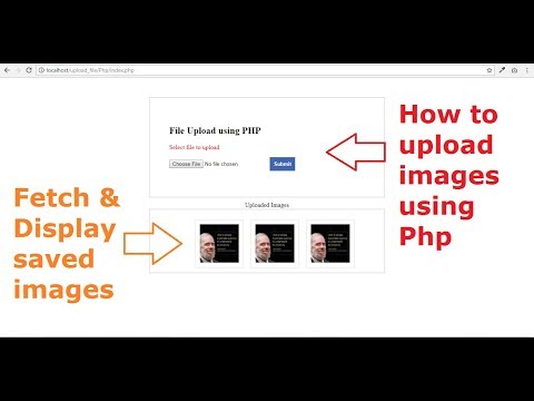 how to upload image to MySQL database and display it using php