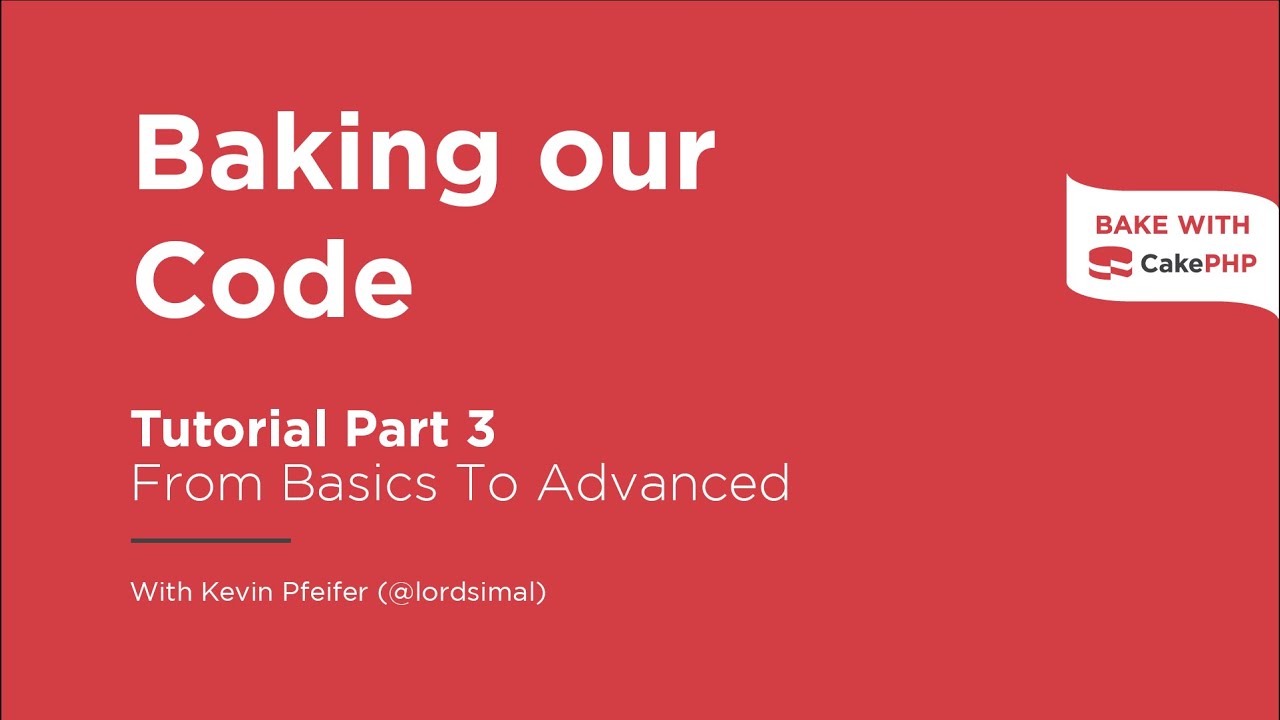 CakePHP 4 Tutorial 2022 - Baking our Code (Part 3)