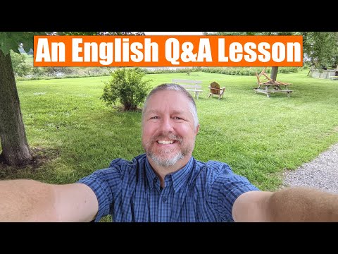 An English Language Question and Answer Lesson - Come Learn English With Me!