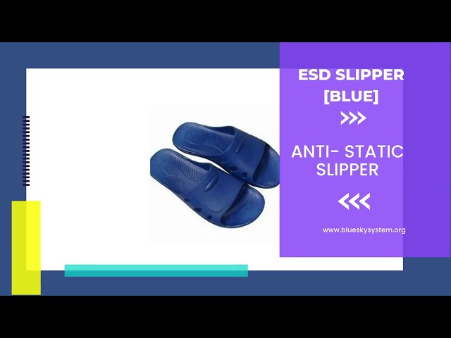 ESD Safe and Anti Static Footwear - Blue Esd Slipper Trader ...