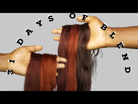 BLENDING BRAIDING HAIR COLOUR 350 35 AND 33 | 31 DAYS OF BLEND | CUSTOM COLOUR BLEND