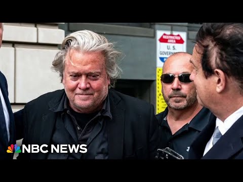 Steve Bannon released from prison after 4-month contempt of Congress sentence