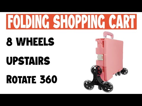How to pull the shopping cart up the stairs?8 wheels folding shopping cart trolley,best carts 2021