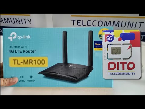 DITO SIM with TP-Link TL-MR100 4G LTE Wi-Fi Router
