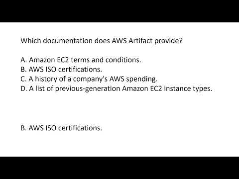 AWS Cloud Practitioner Exam Question - Which documentation does AWS Artifact provide?