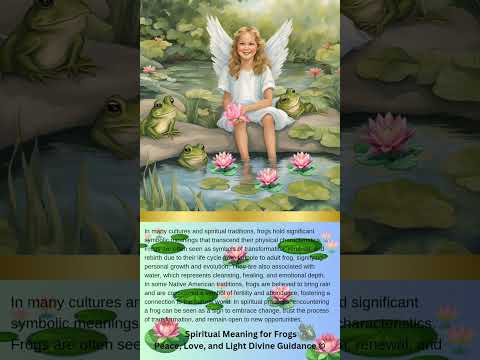 🐸 Frogs Spiritual Meaning! @peacelovelightdivineguidance