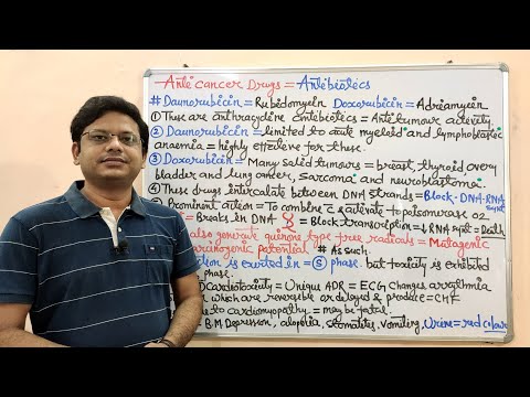 Anticancer Drugs (Part-15) Antibiotics as Anticancer = Daunorubicin & Doxorubicin @solutionpharmacy