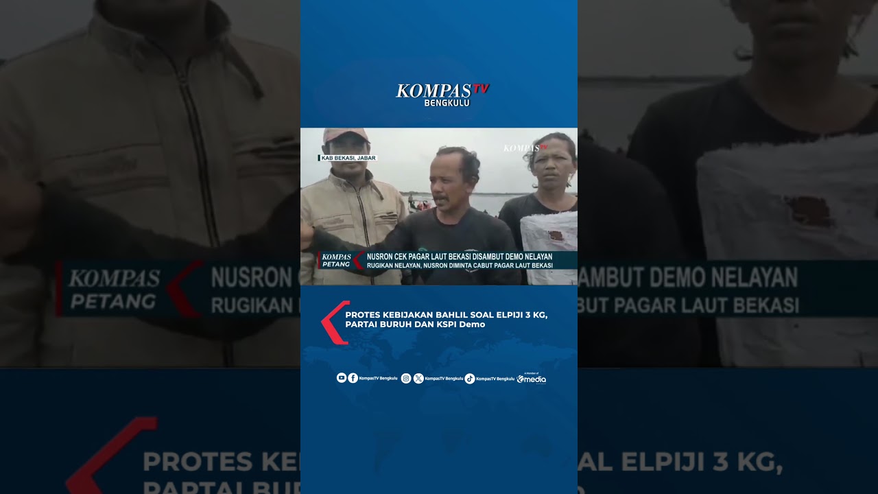 Protes Kebijakan Bahlil soal Elpiji 3 Kg, Partai Buruh dan KSPI Demo di Kementerian ESDM #shorts