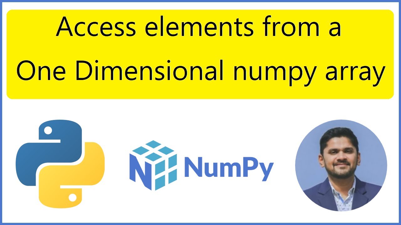 How to access elements from a One-Dimensional numpy array in Python