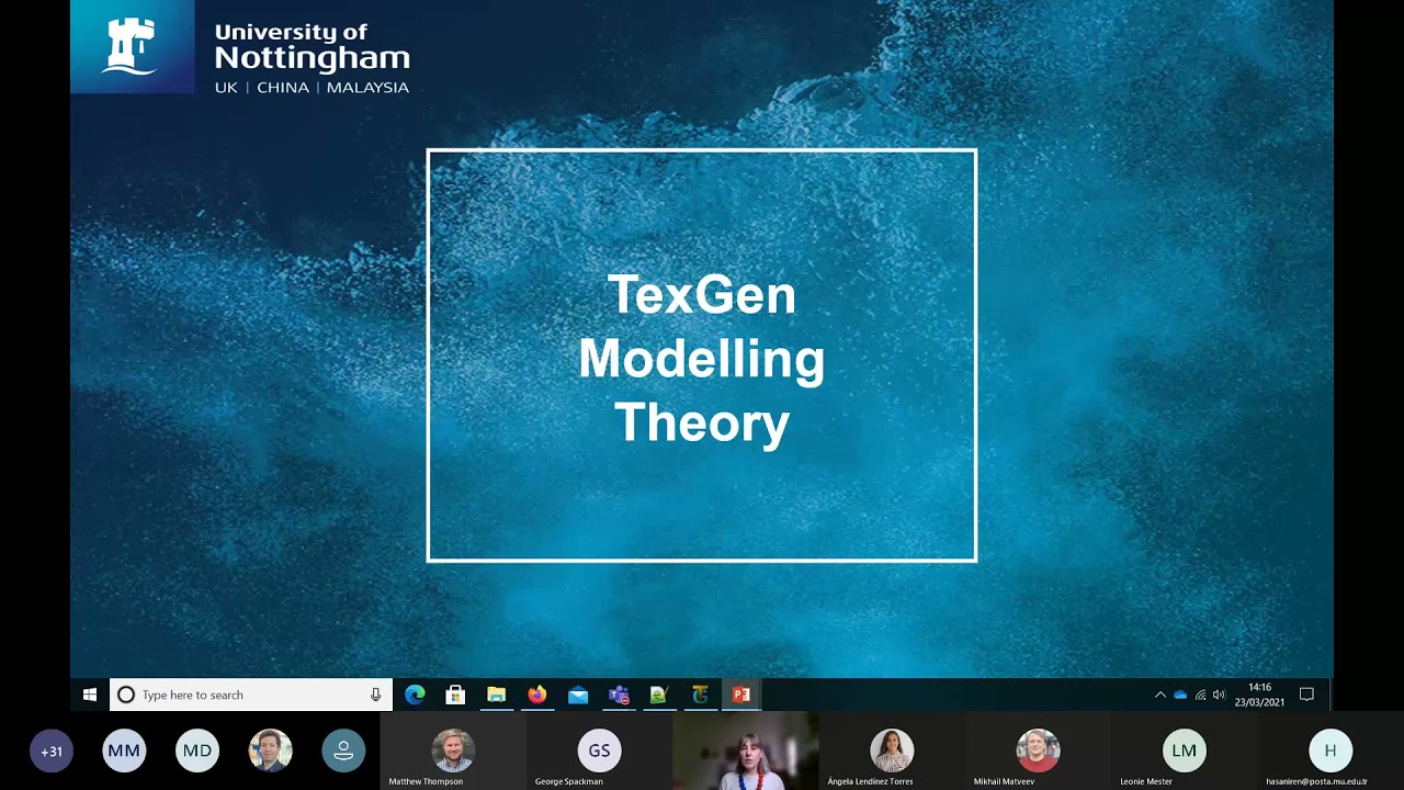Introduction to Creating Textile Models using TexGen