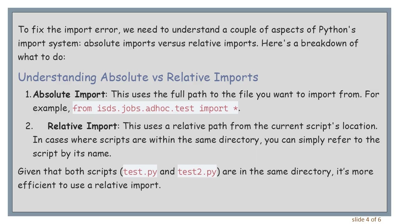 Navigating Importing From Another Script in Python
