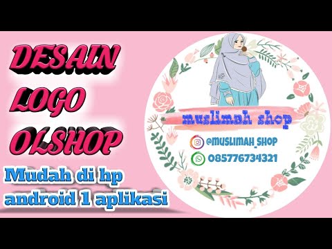 cara membuat logo online shop || Desain logo di android