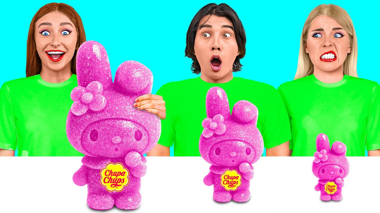 Big, Medium and Small Plate Challenge | Easy Secret Hacks and Gadgets by Friendly DO