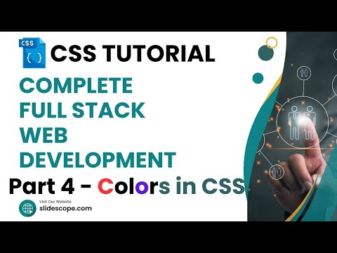 How to put Colors in web page with CSS - on Text, Background and Borders - Part 5 for #fullstack