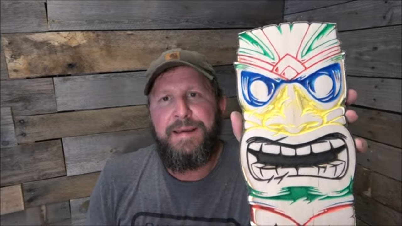CNC'd Hawaiian Tiki Mask