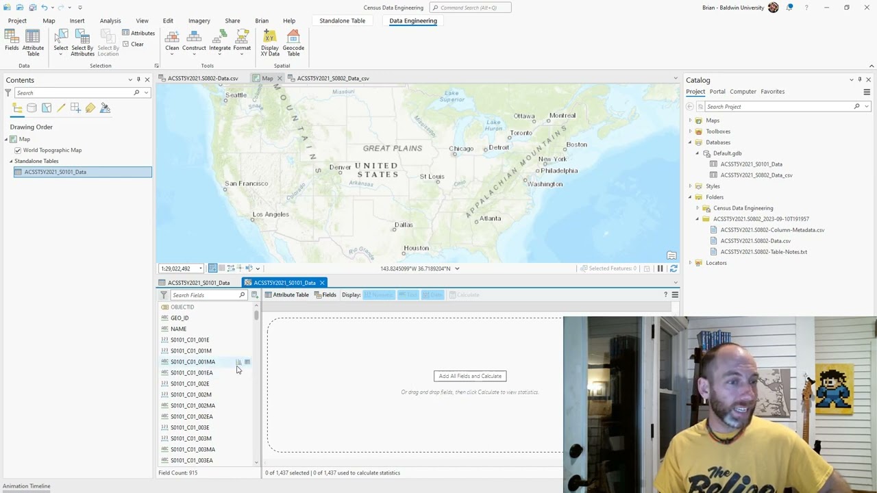 Census Data - prepping data for ArcGIS Pro