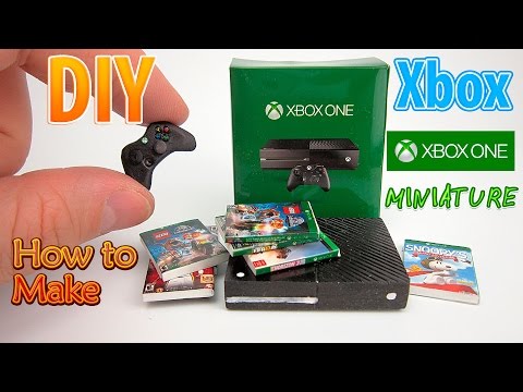 Video Tutorial: DIY Realistic Miniature Xbox One Console | DollHouse ...