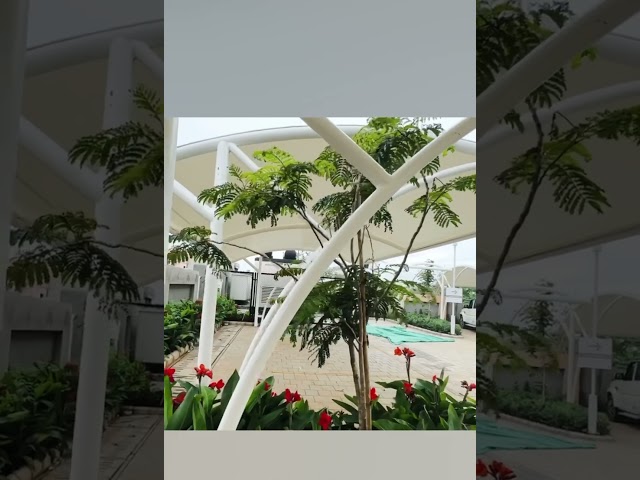 Car Parking Canopy and Structure - Tensile Car Parking Canopy ...