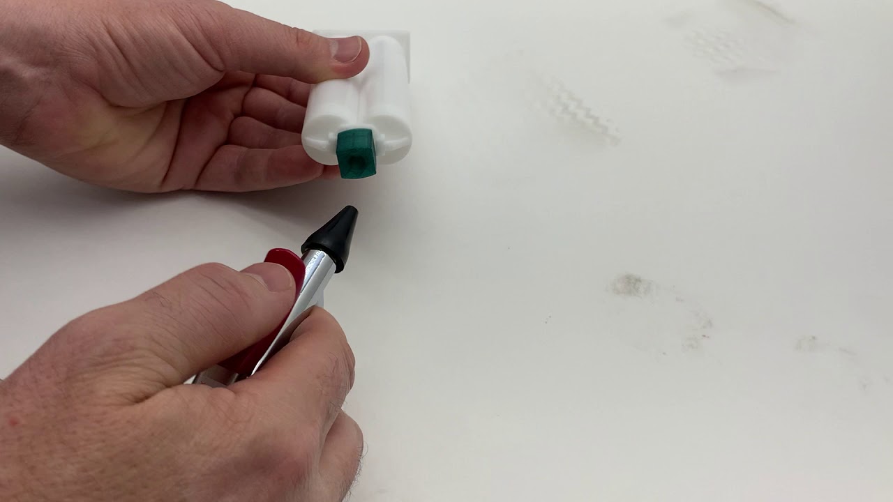 Piston BlowOut Adapter for Smaller 2-part Adhesive Cartridges (50ml, 45ml, 35ml, etc)