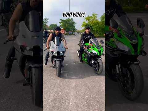 2023 ZX-10R Vs 2020 ZX-10R | Drag Race ๐ฅ #kawasaki #shorts #zx10r