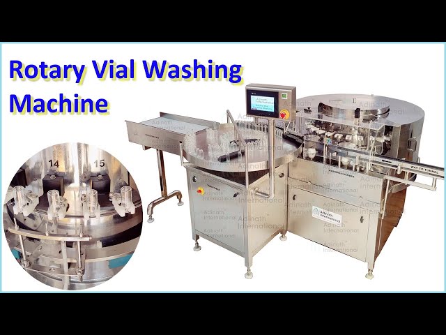 Vial Washing Machine - Automatic Rotary Vial Washing Machine Exporter ...