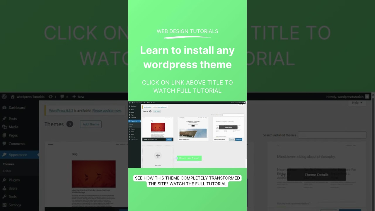 How to Install a WordPress Theme (Step by Step Tutorial 2025)