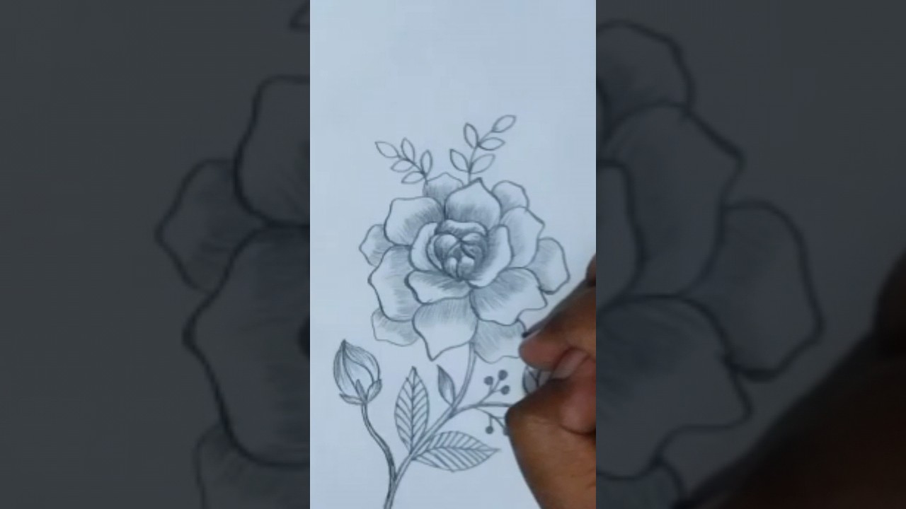 Mughal Motif  Embroidery Design/Flower Design Drawing for beginners