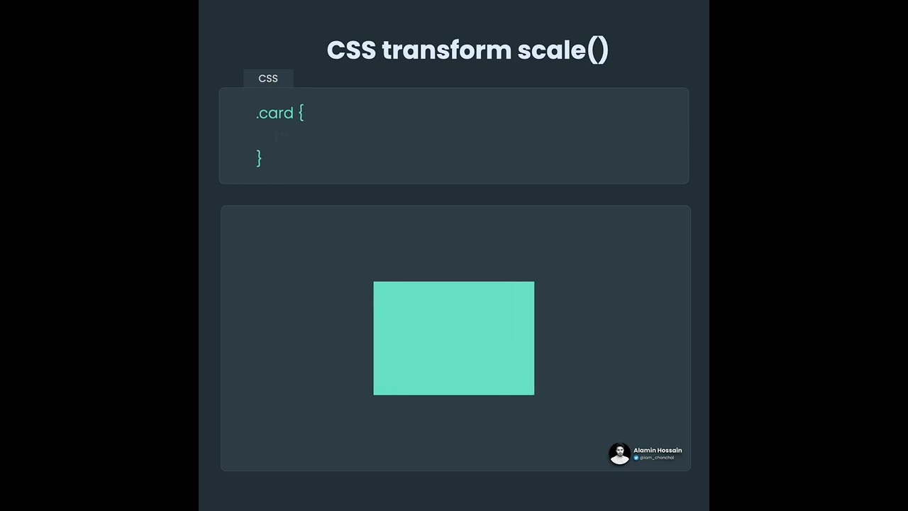 CSS transform scale