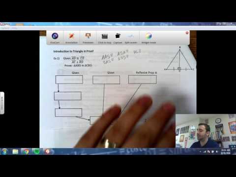 Example of Fill-In Flow Proof (Using Congruent Triangles)